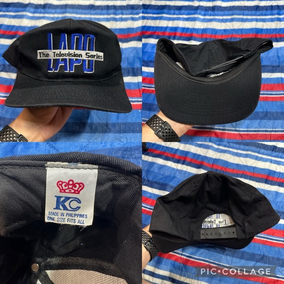 Accessories | Vintage Lapd The Television Series Snapback Black Hat Cap ...